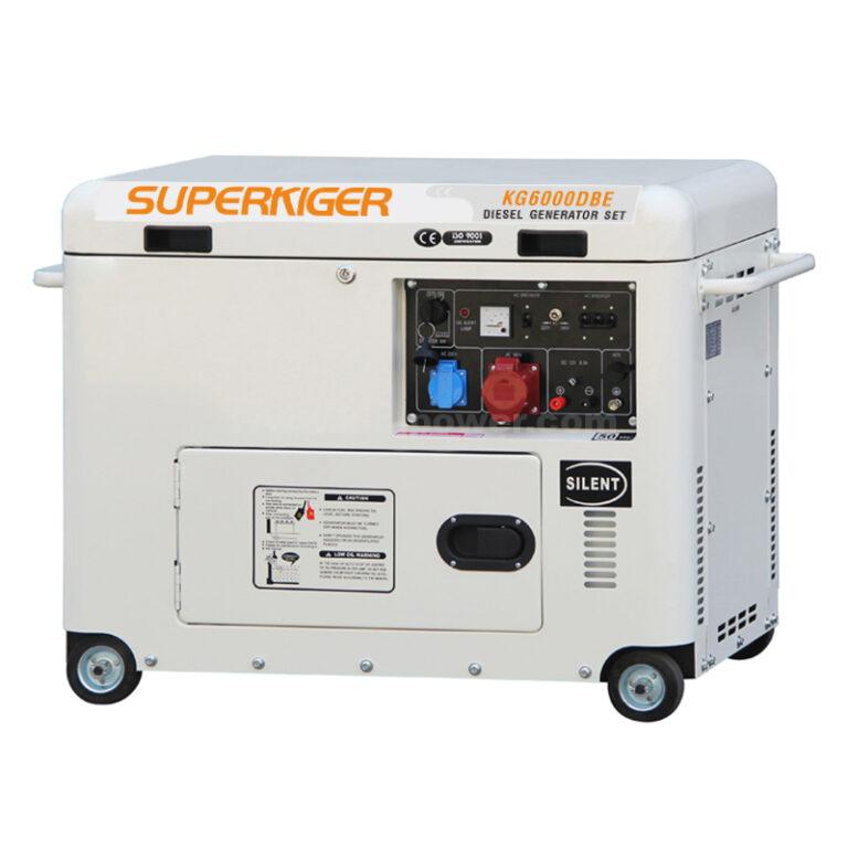 KG6000DBE 6kw silent diesel generator – Ningde Kinger Electrical ...