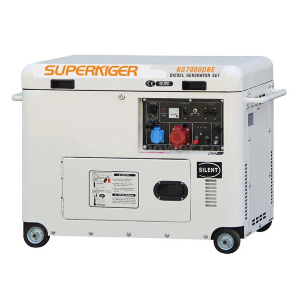 KG7000DBE 7kw silent diesel generator – Ningde Kinger Electrical ...